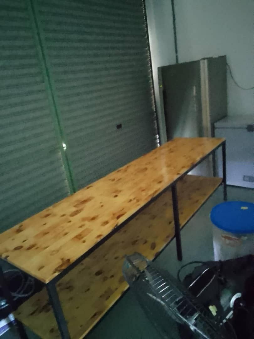 meja dapur kedai / meja masak kedai / cafe, Furniture & Home Living ...