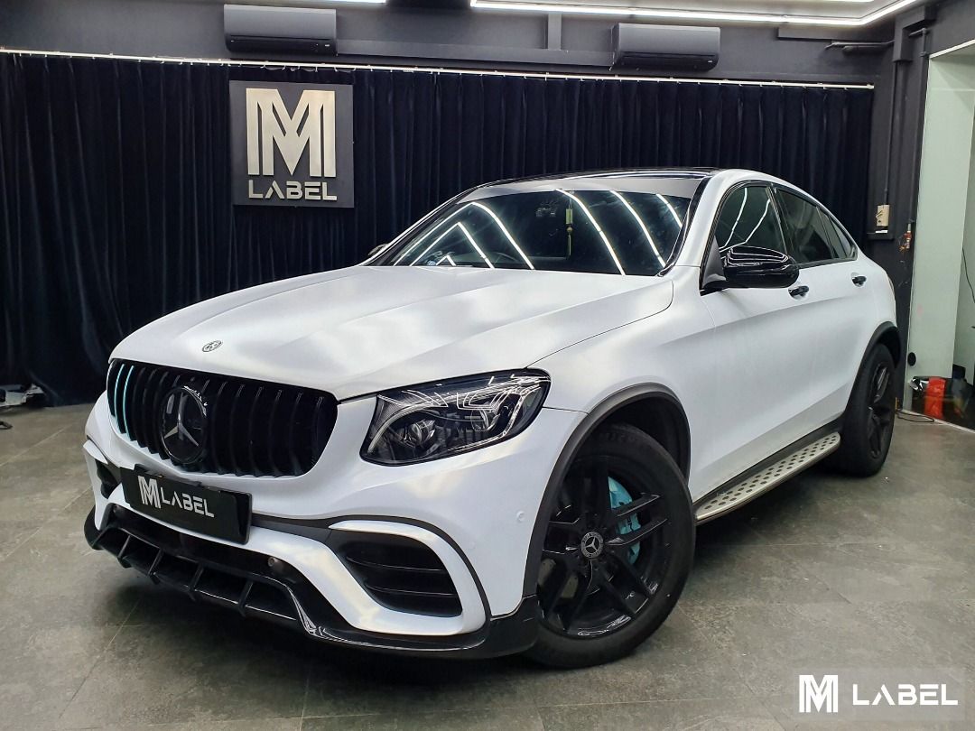 Mercedes Benz GLC Full Vinyl Wrap -Chameleon White Gold, Car ...