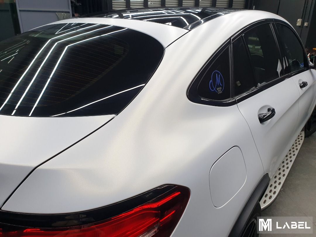 Mercedes Benz GLC Full Vinyl Wrap -Chameleon White Gold, Car ...