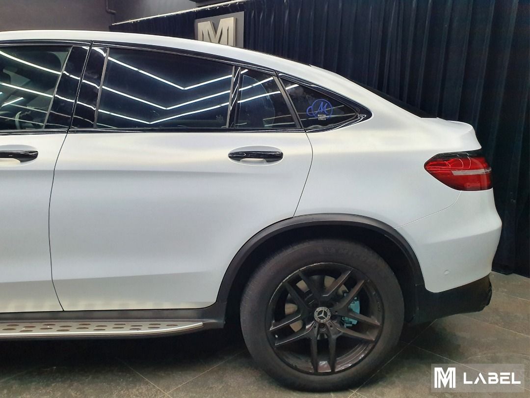 Mercedes Benz GLC Full Vinyl Wrap -Chameleon White Gold, Car ...