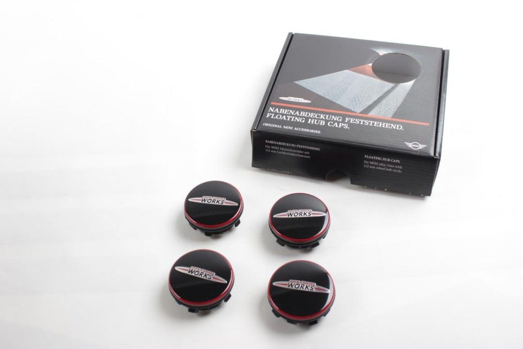 Mini Cooper floating rim cap JCW, Car Accessories, Accessories on Carousell