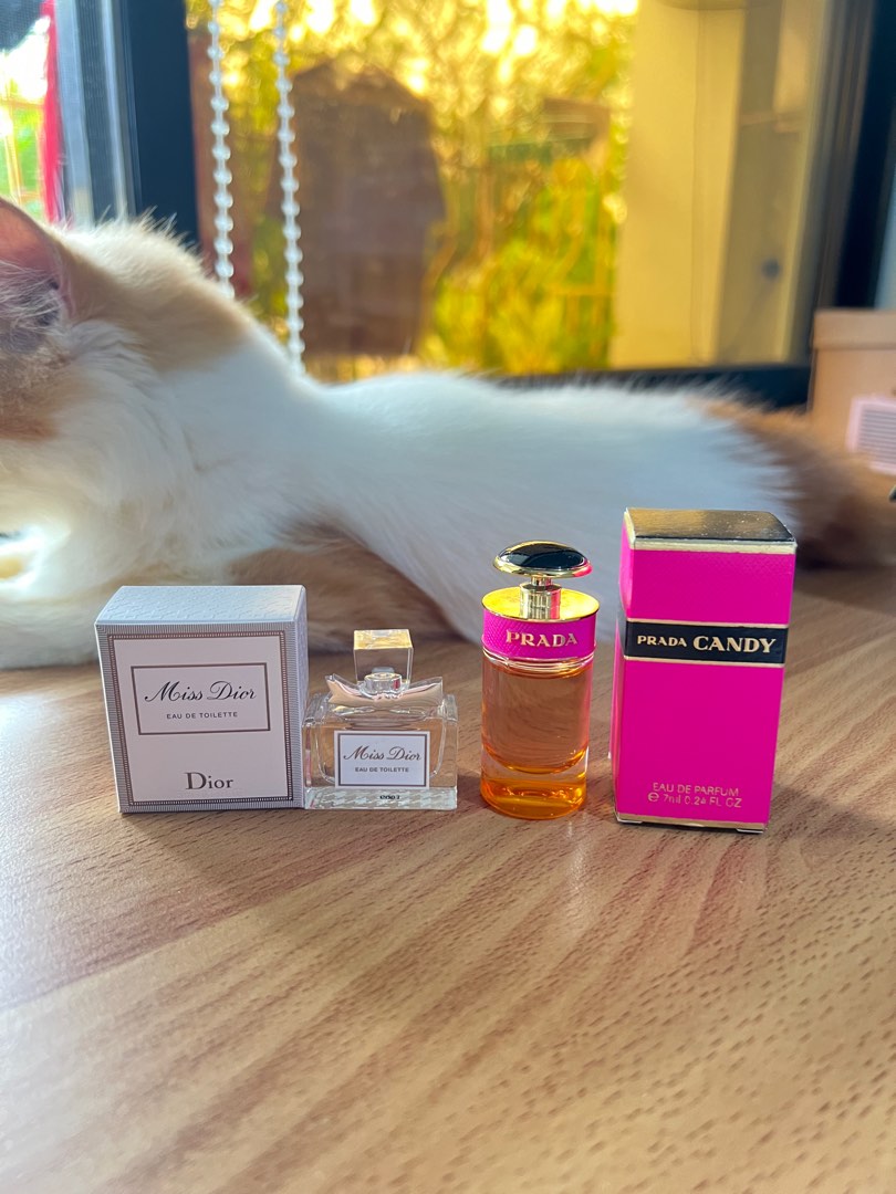 Miss Dior EDT and Prada Candy EDP, Beauty & Personal Care, Fragrance ...
