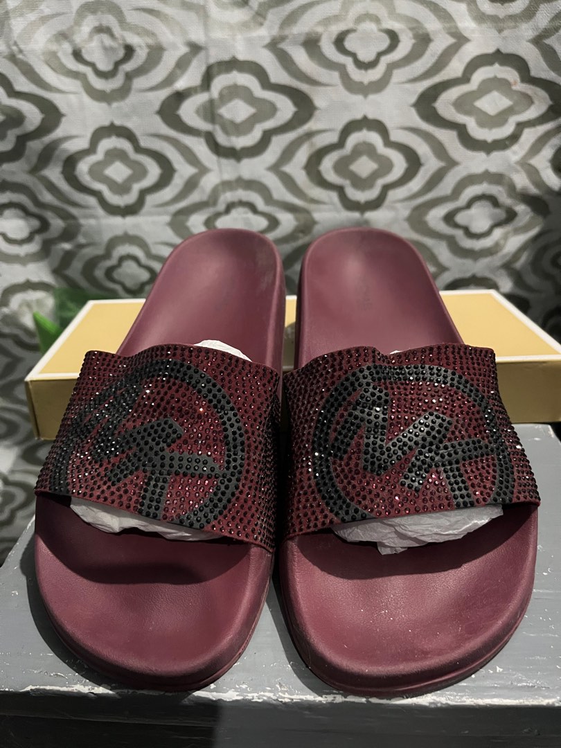 MK slides, Men's Fashion, Footwear, Slippers & Slides on Carousell