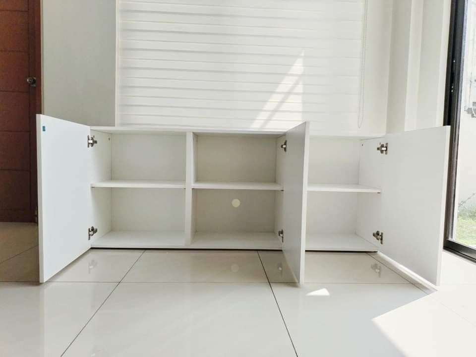 Modern minimalist shelf clutter toys storage tv rack, Furniture & Home ...