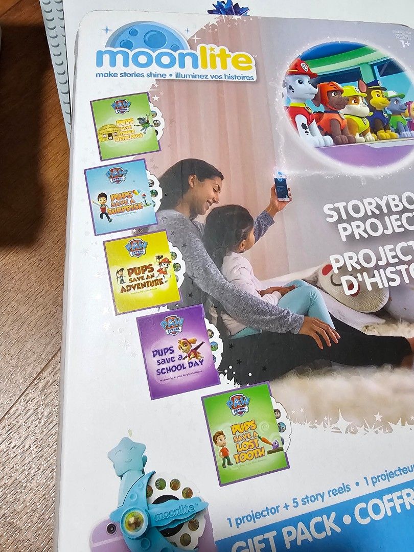 Moonlite paw patrol storybook projector, Hobbies & Toys, Toys & Games on Carousell