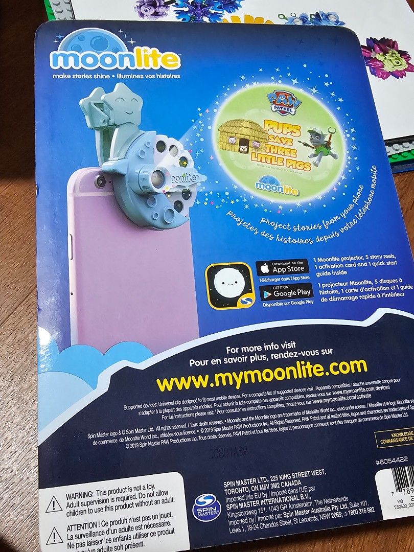 Moonlite paw patrol storybook projector, Hobbies & Toys, Toys & Games on Carousell