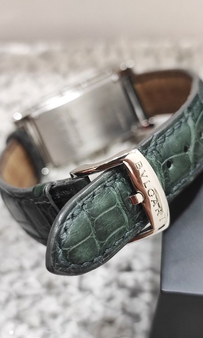 MSKL JOHAN Bvlgari Rettangolo Diamond Grey Dial Lady Watch, Women's ...