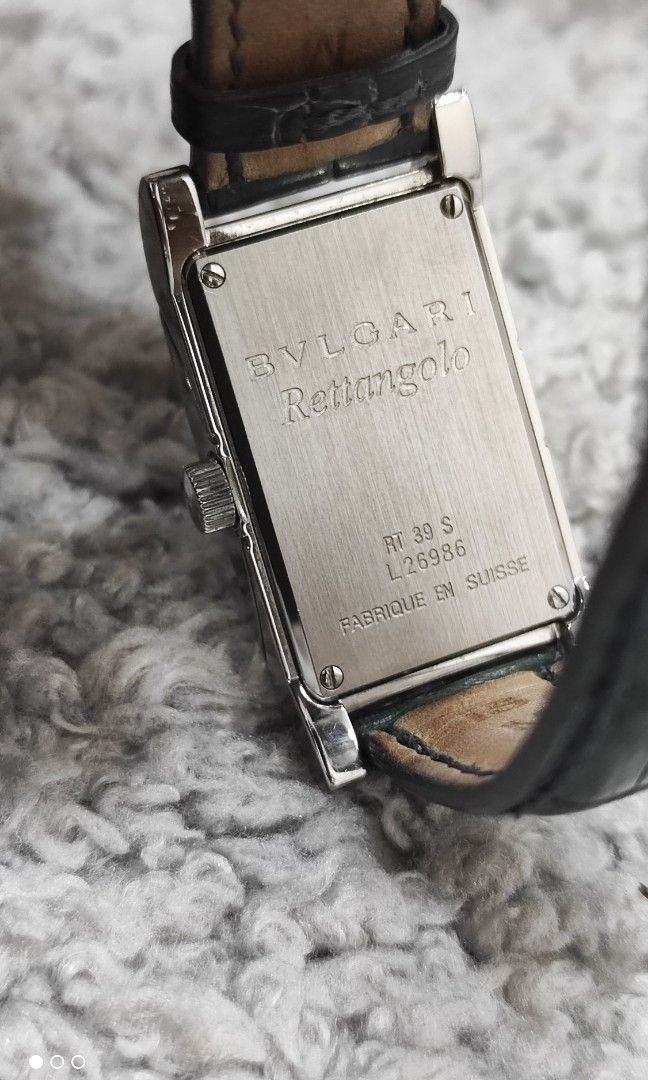 MSKL JOHAN Bvlgari Rettangolo Diamond Grey Dial Lady Watch, Women's ...