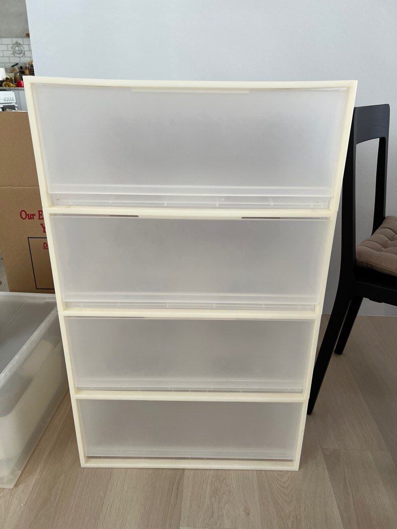 Muji polypropylene storage, Furniture & Home Living, Furniture, Shelves ...