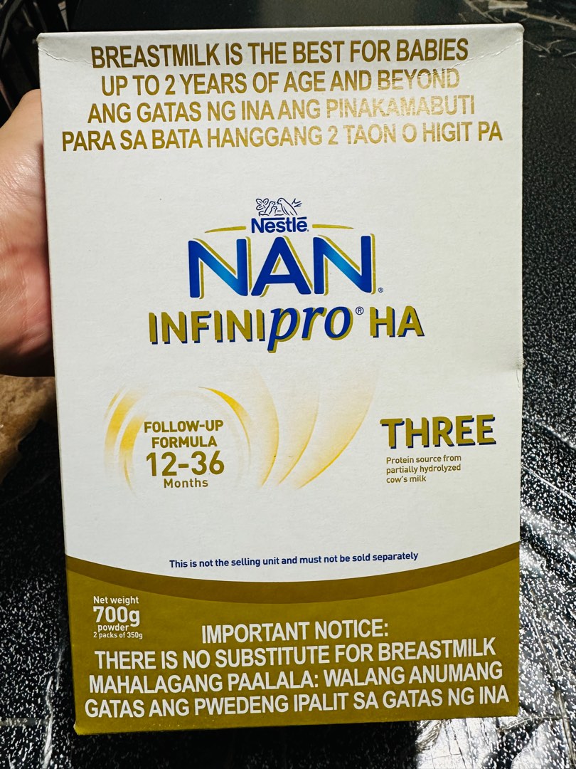 NAN INFINIPRO HA 3 1000grams far from expiry, Food & Drinks, Packaged ...