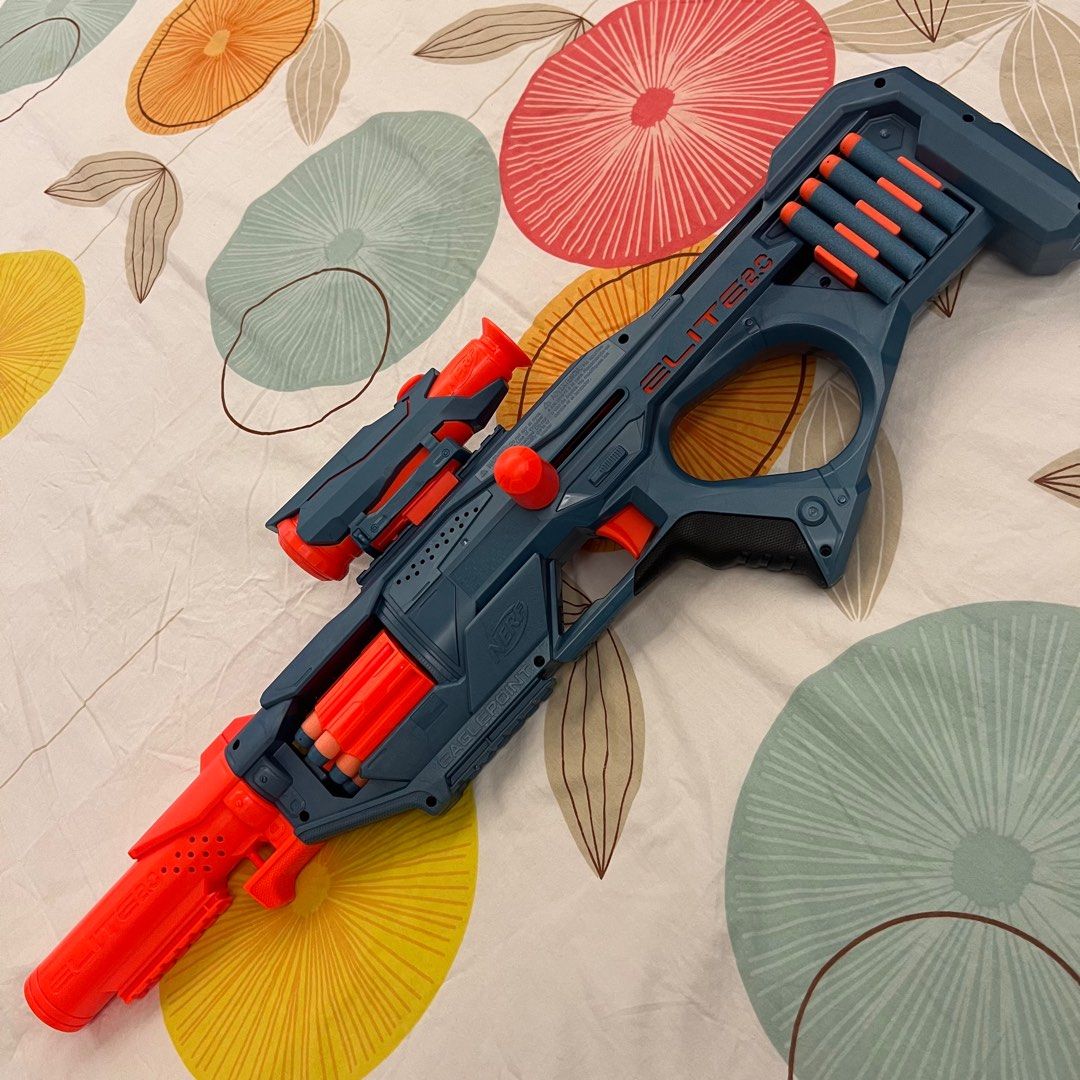 Nerf Gun | Nerf Elite 2.0 EaglePoint RD-8 Blaster | Blue & Orange ...