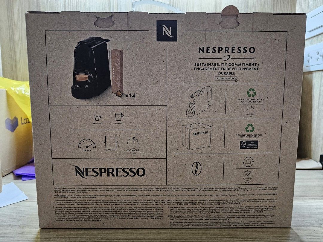 Nespresso Essenza Mini + Capsules, TV & Home Appliances, Kitchen ...