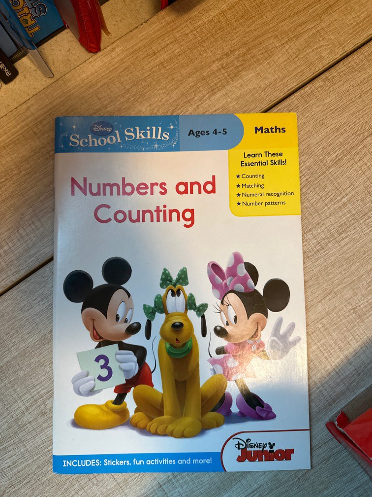 New Disney exercise book sight words vocabulary kindergarten numbers ...