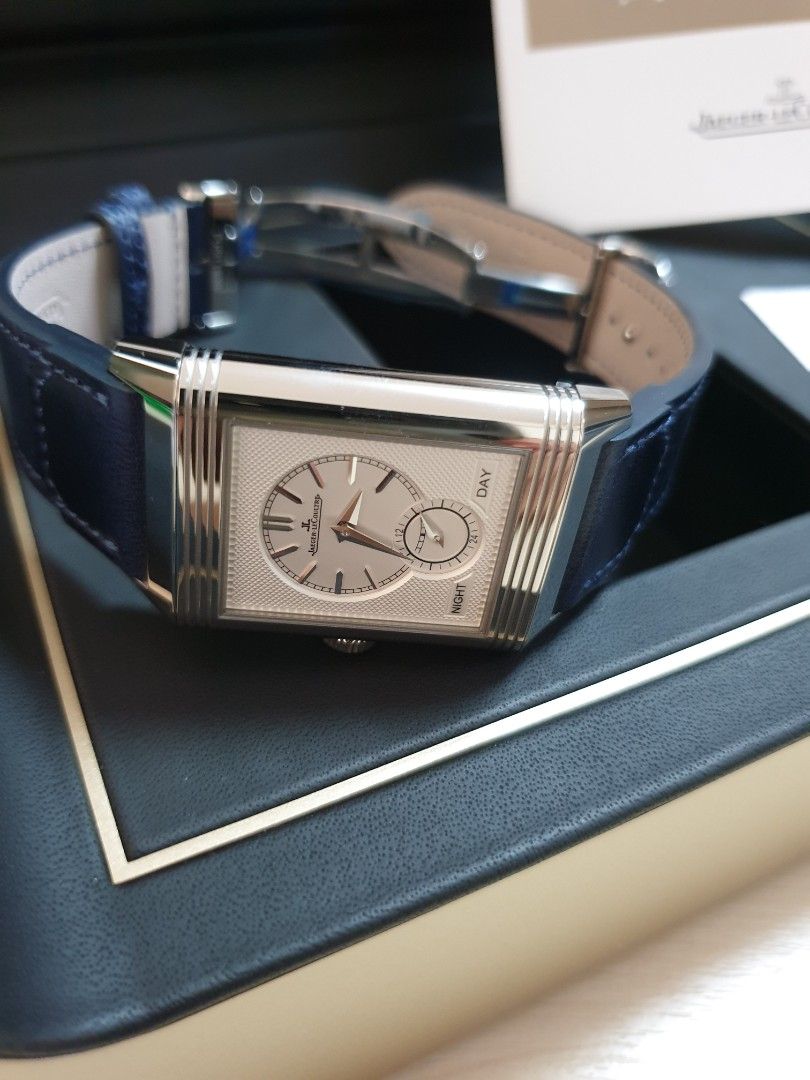 [NEW] Dec 2023 JLC Reverso Tribute Duoface Blue, Luxury, Watches on ...