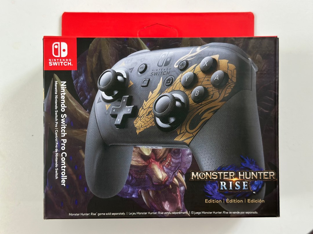 [New] Nintendo Switch Pro Controller - MHR Edition, Video Gaming ...