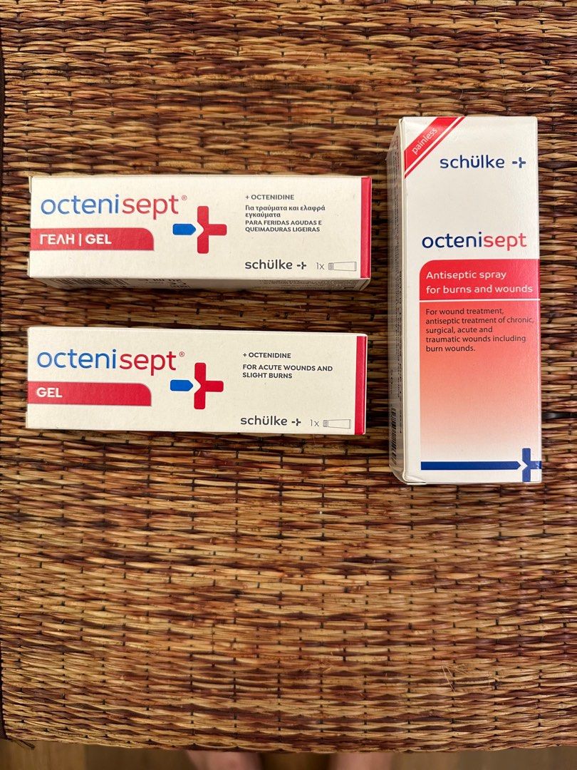 Octenisept Antiseptic Spray 50ml / Gel 20ml, Health & Nutrition ...