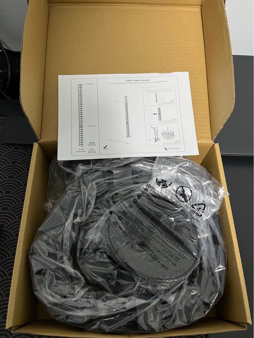 Omnidesk Cable Spine, Computers & Tech, Parts & Accessories, Computer Parts on Carousell