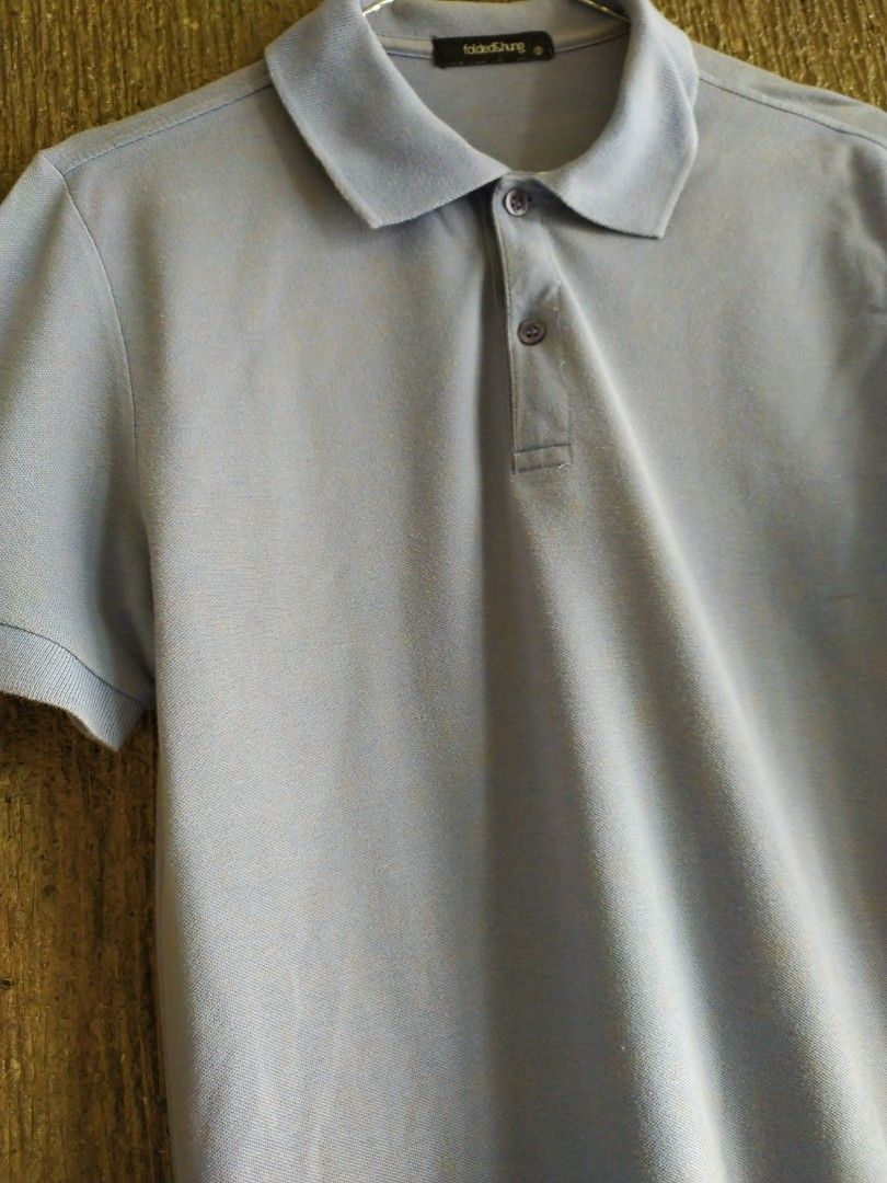 Original Folded & Hung Powder Blue Polo shirt, Men's Fashion, Tops ...