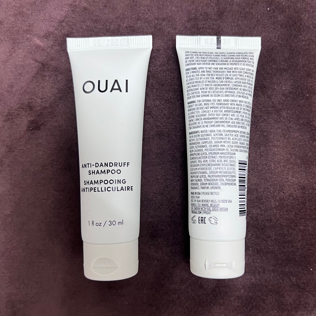 OUAI Anti-Dandruff Shampoo 30ml Travel Size, Beauty & Personal Care ...