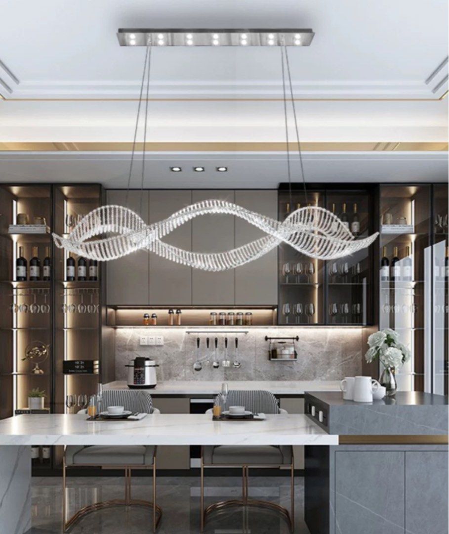 OVACO Modern Infinity Ceiling Light, Furniture & Home Living, Lighting ...