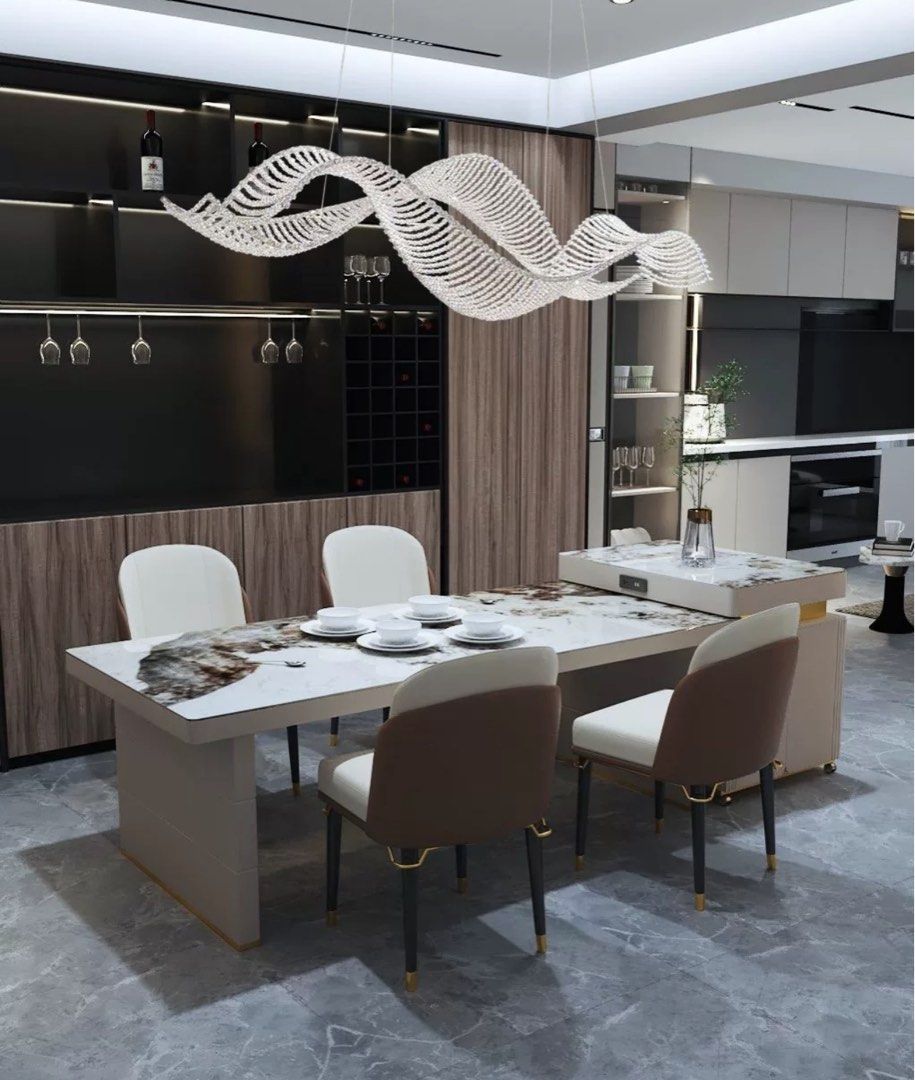 OVACO Modern Infinity Ceiling Light, Furniture & Home Living, Lighting ...