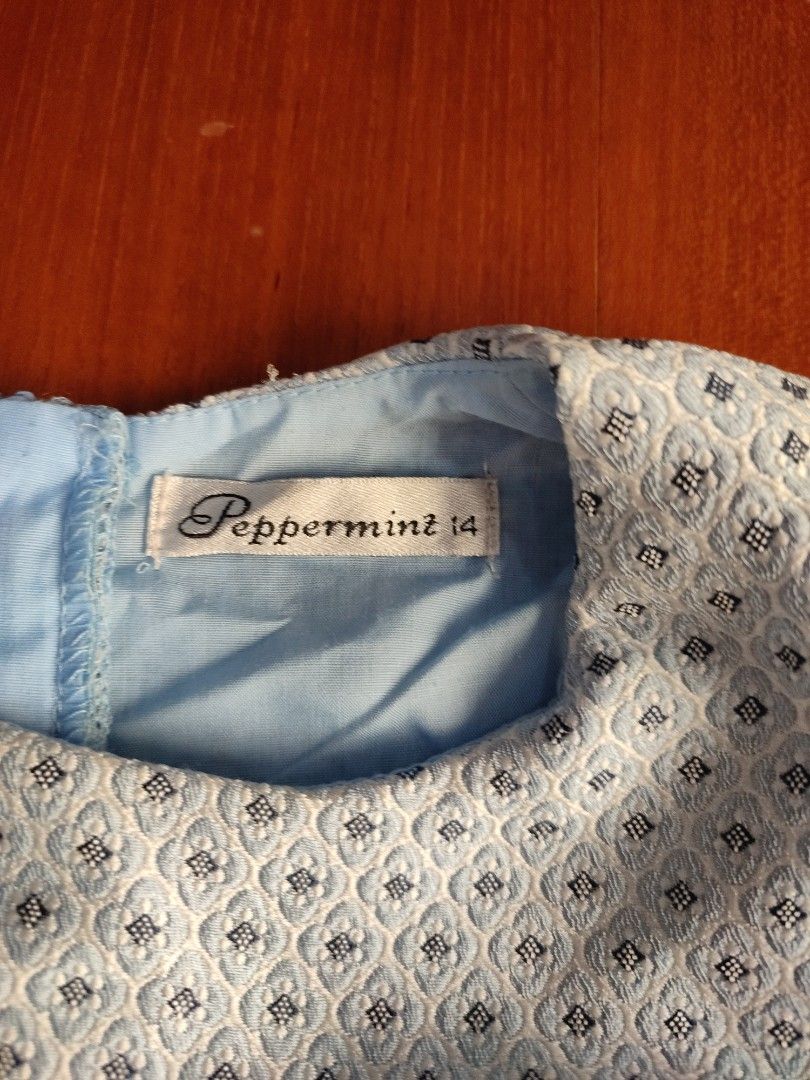 Peppermint Light Blue Dress, Babies & Kids, Babies & Kids Fashion on ...