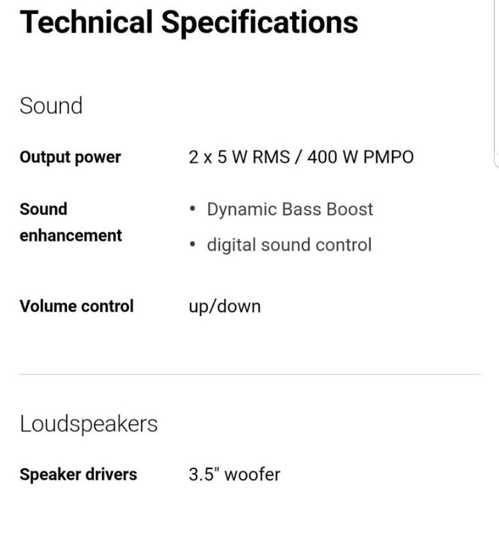 Philips Cube Micro Sound System MCM103, Audio, Portable Music Players ...