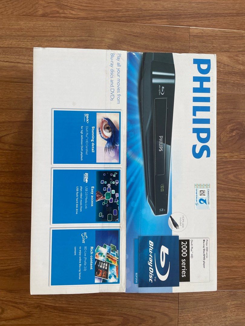 Phillips Blu-Ray dvd player, 家庭電器, 電視 & 其他娛樂, 藍光及播放器 - Carousell