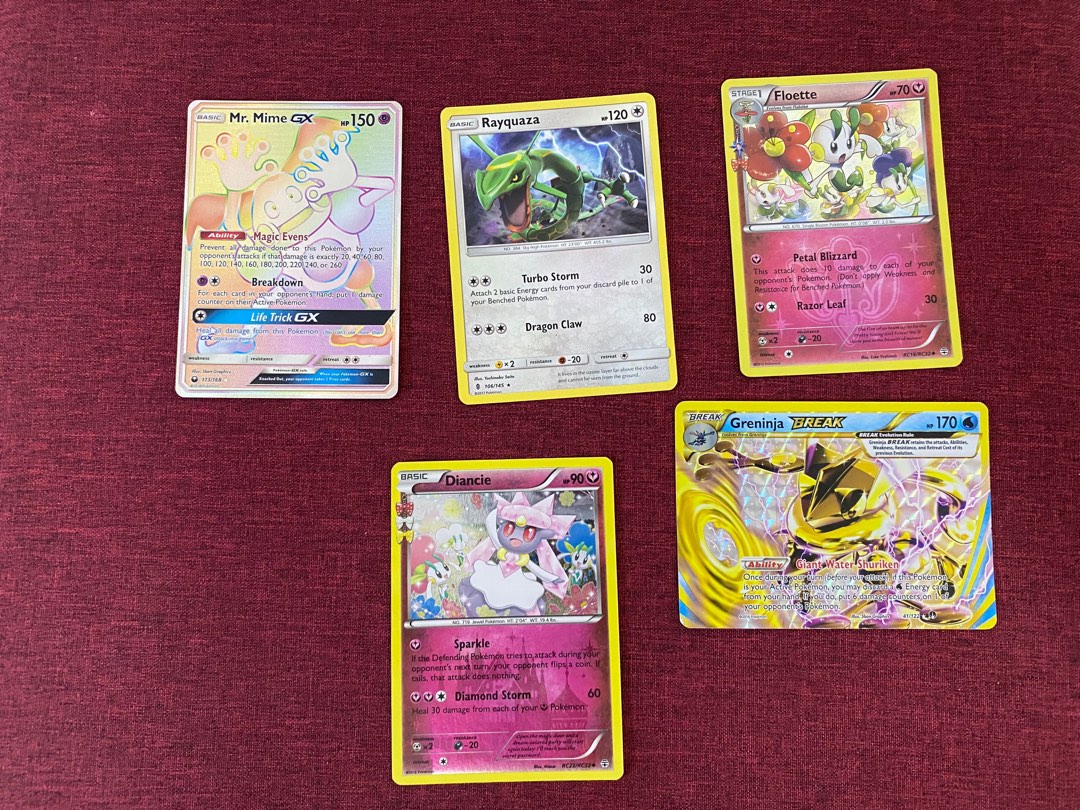 Pokemon card Greninja break rayquaza mr mine gx pokemon 151 generation ...