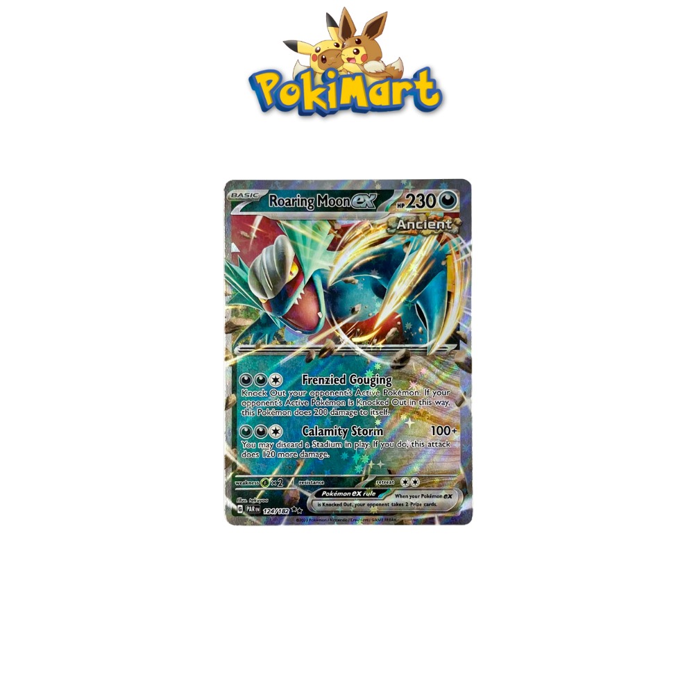 (POKEMON TCG) PAR EN Roaring Moon EX, Video Gaming, Gaming Accessories, Interactive Gaming ...
