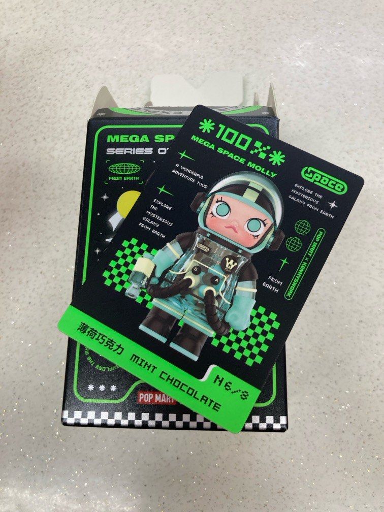 POPMART MEGA SPACE MOLLY SERIES 02 MINT CHOCOLATE 100%, Hobbies & Toys, Toys & Games on Carousell