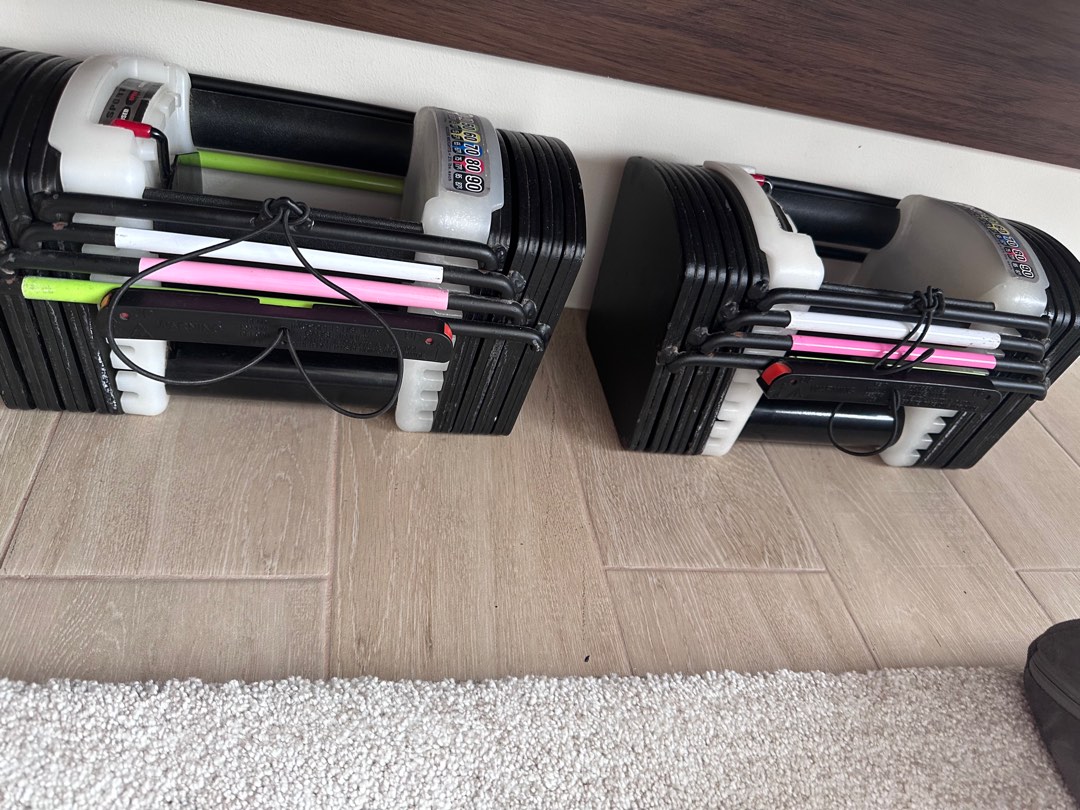 Powerblock adjustable dumbells, Sports Equipment, Exercise & Fitness ...