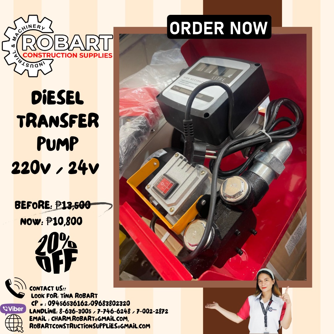 Prime Transfer Pump 220v/24v, Commercial & Industrial, Construction Tools & Equipment on Carousell