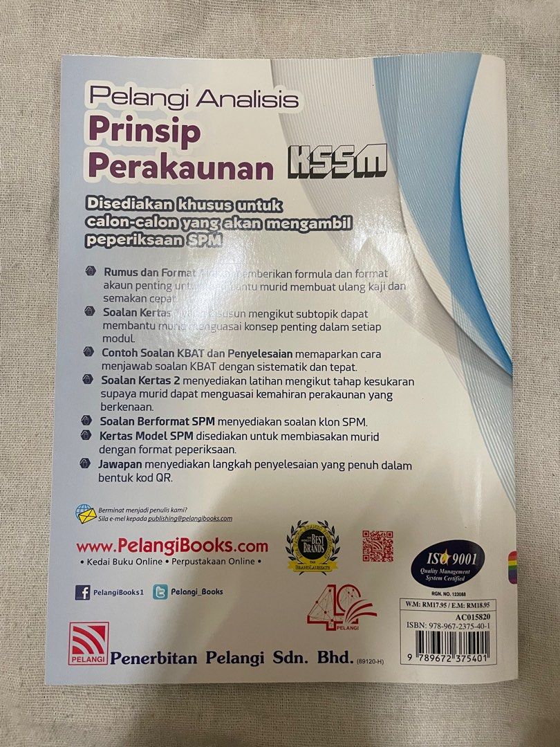 PRINSIP PERAKAUNAN SPM, Hobbies & Toys, Books & Magazines, Textbooks on ...