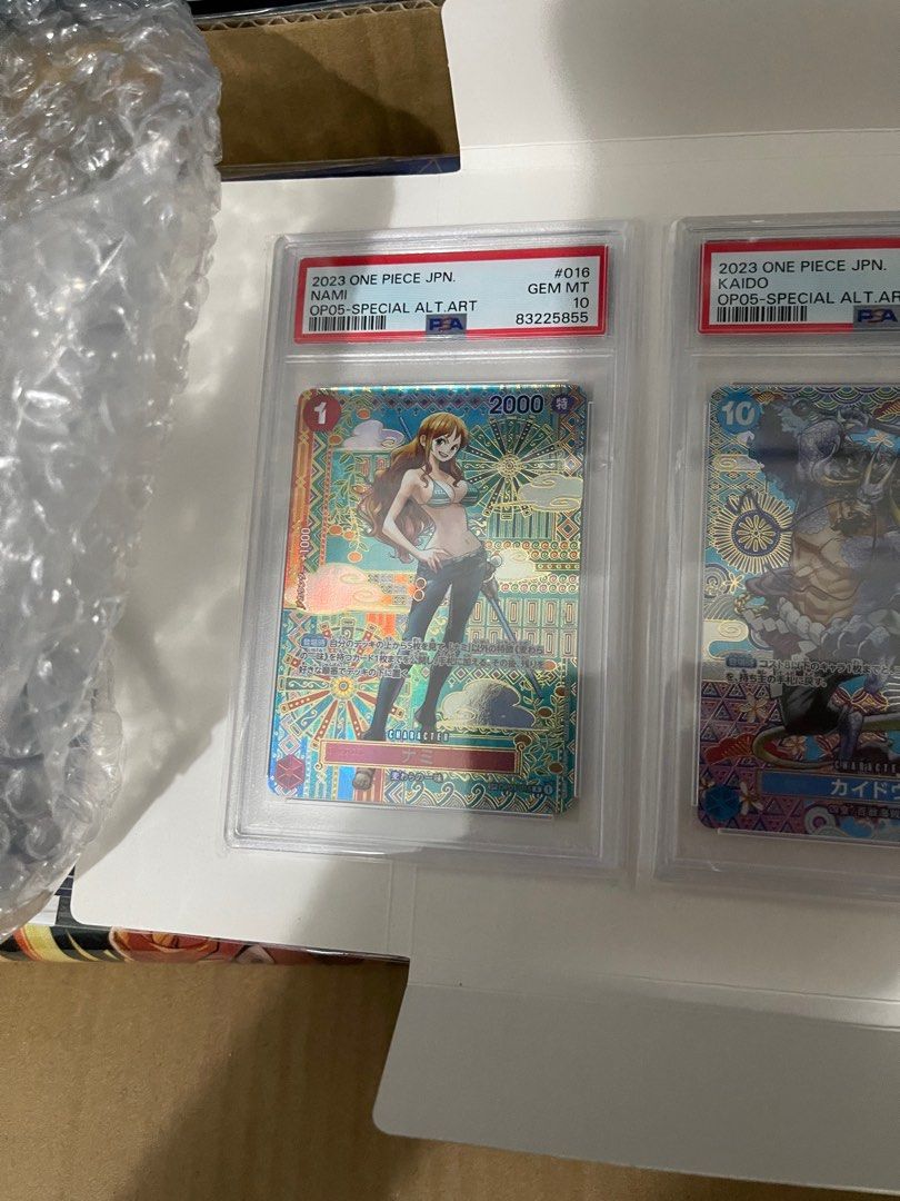 PSA 10 Nami SP one piece tcg OP-05 OP-01 parallel special, Hobbies ...