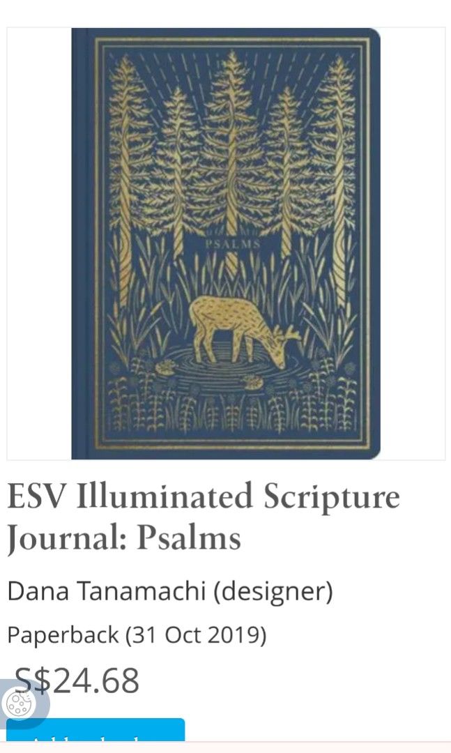 Psalms ESV illuminated scripture journal (crossway), Hobbies & Toys ...