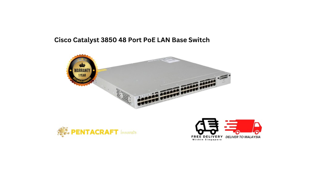 [Refurbished]: Cisco Catalyst 3850 48 Ports PoE Switch (WS-C3850-48P-L) | 1 Year Warranty | FREE ...