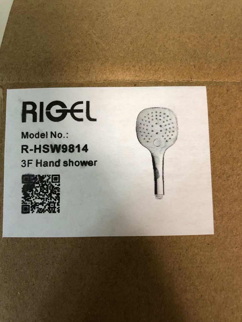Rigel Hand Showerhead RL-HSW9814, Furniture & Home Living, Bathroom ...