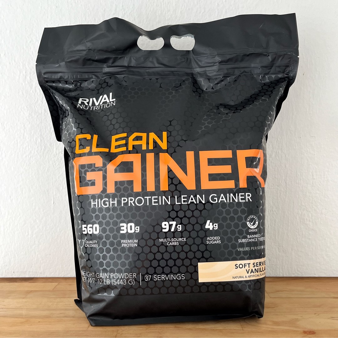 Rival Nutrition Clean Gainer - Soft Serve Vanilla 12lb, Health ...