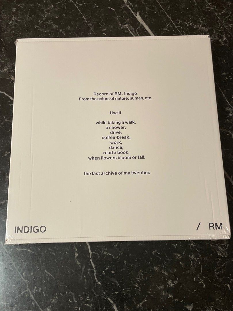RM Indigo vinyl box set, Hobbies & Toys, Music & Media, Vinyls on Carousell