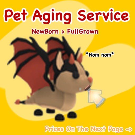 Roblox Adopt Me Pet Aging Service, Video Gaming, Gaming Accessories, In ...