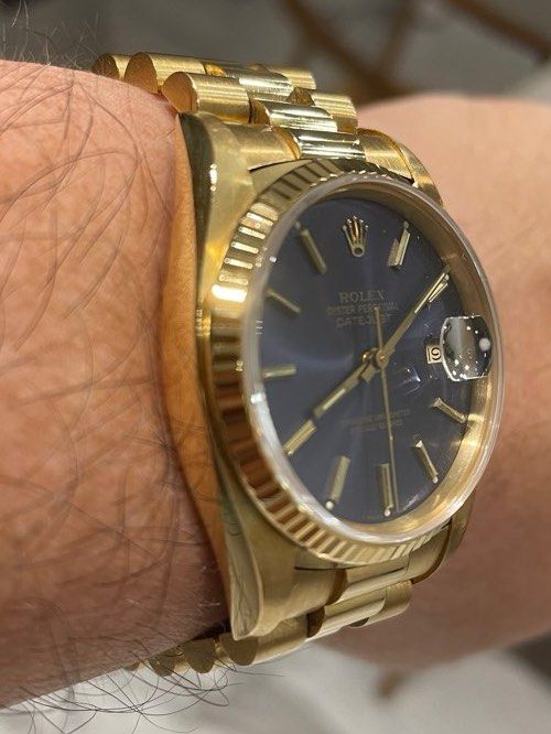 Rolex Datejust 16018 Fullset Lavender, Luxury, Watches on Carousell