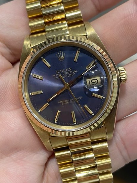 Rolex Datejust 16018 Fullset Lavender, Luxury, Watches on Carousell