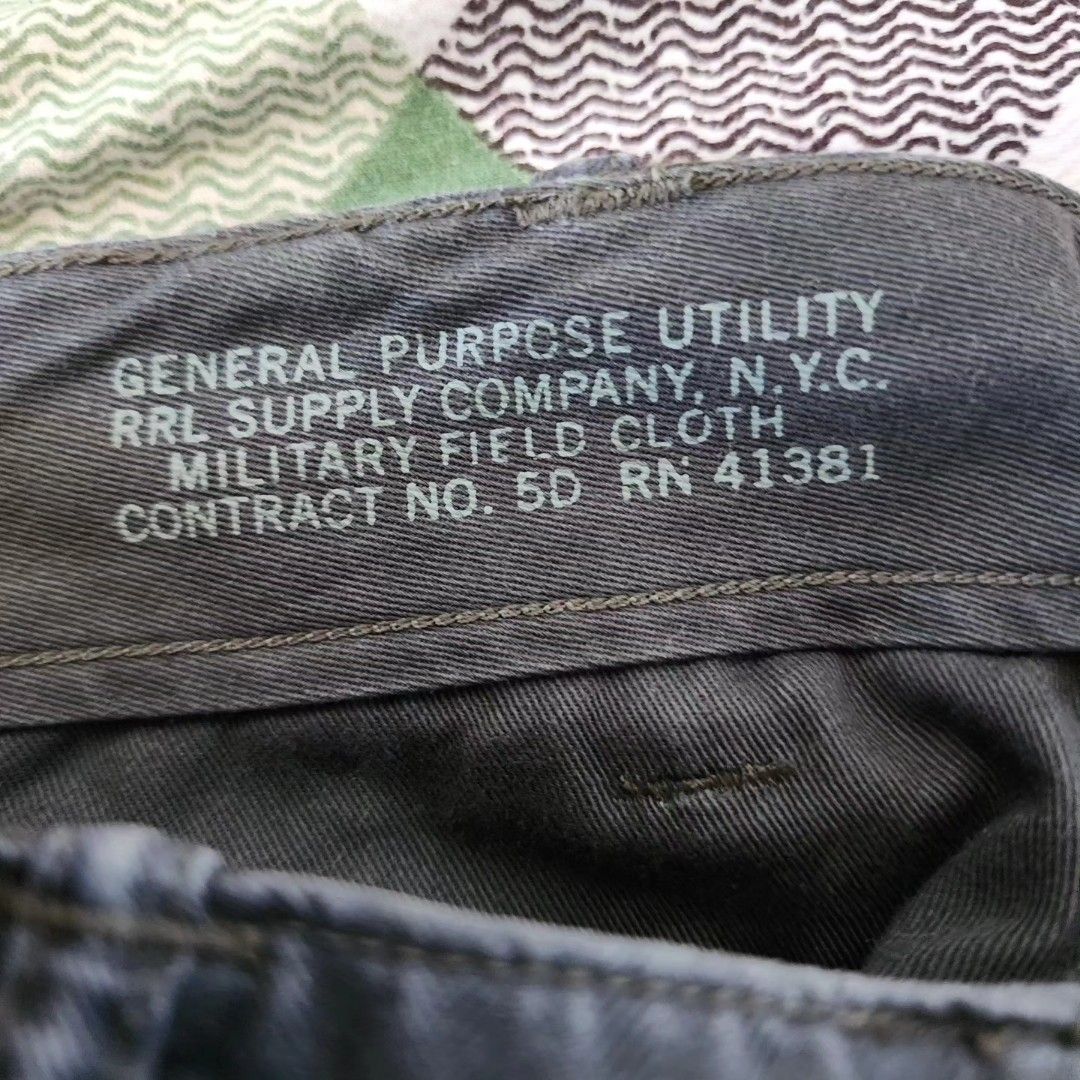 RRL Herringbone Twill Officer Pants HBT not made in USA, Men's Fashion, Bottoms, Jeans on Carousell