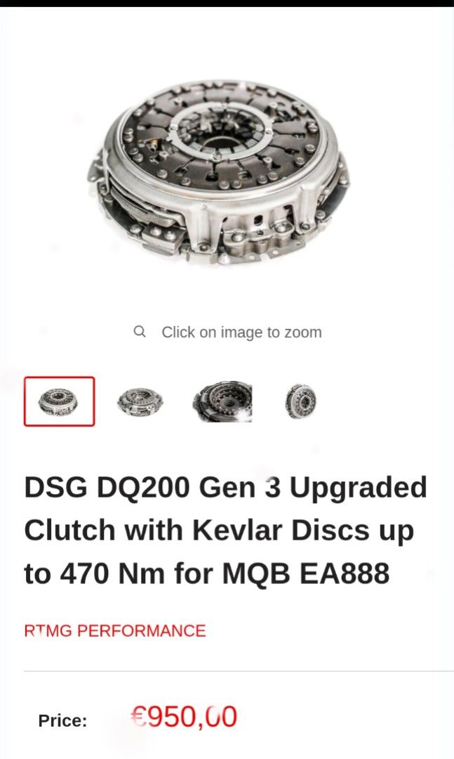 RTMG DQ200 Gen 3 Kevlar Clutch, Car Accessories, Car Workshops ...