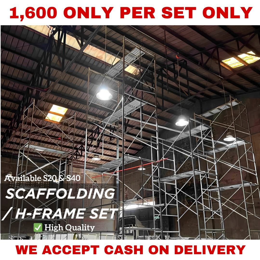 SCAFFOLDING / H-FRAME SET, Commercial & Industrial, Construction & Building Materials on Carousell