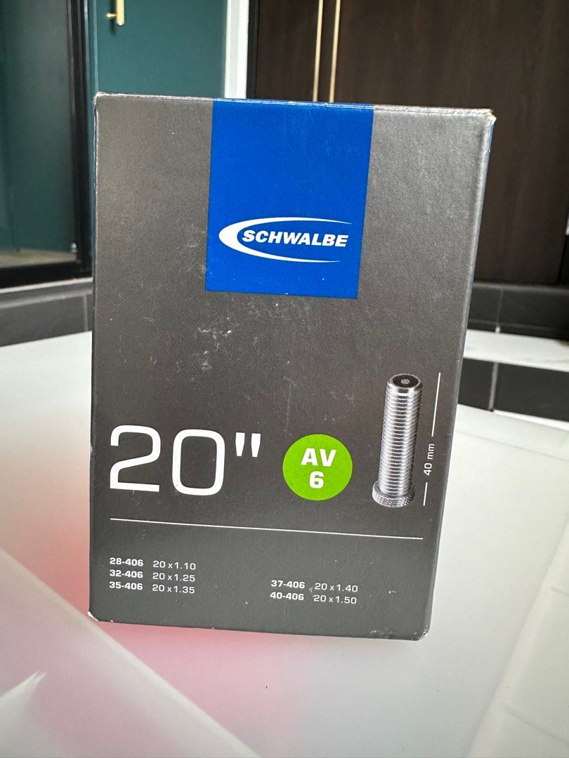 Schwalbe 20” tube (Unused), Sports Equipment, Bicycles & Parts, Parts & Accessories on Carousell