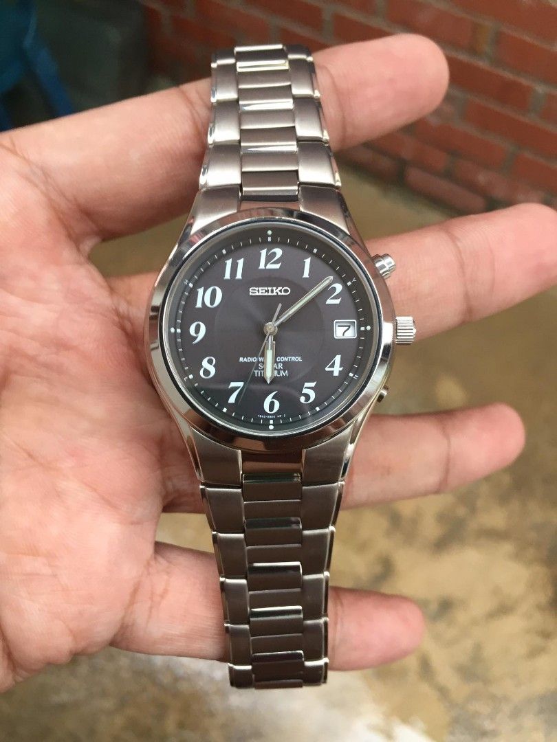 SEIKO SOLAR TITANIUM 7B42-0AN0 Radio Wave Control, Women's Fashion ...