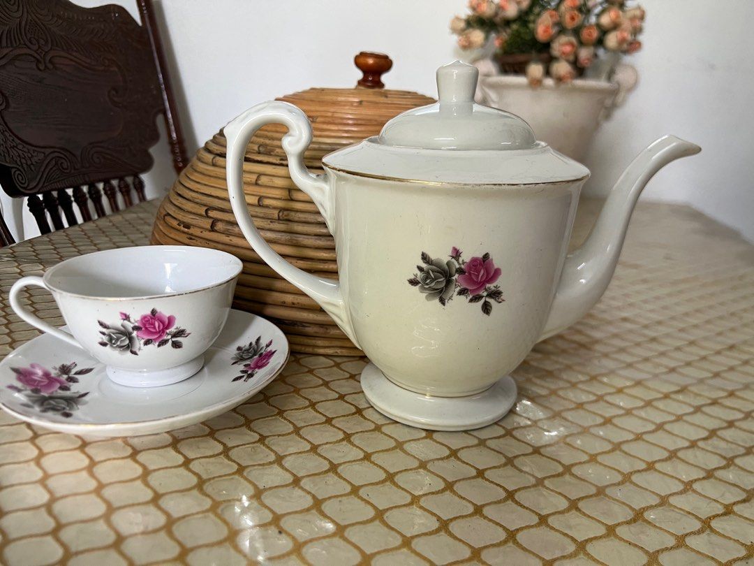 Set teko antique, Furniture & Home Living, Kitchenware & Tableware ...