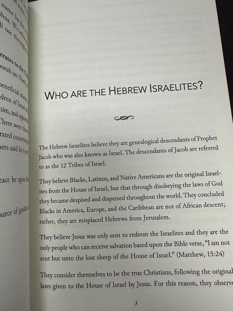 (SG SELLER) The Hebrew Israelites in Light of the True Teachings of ...